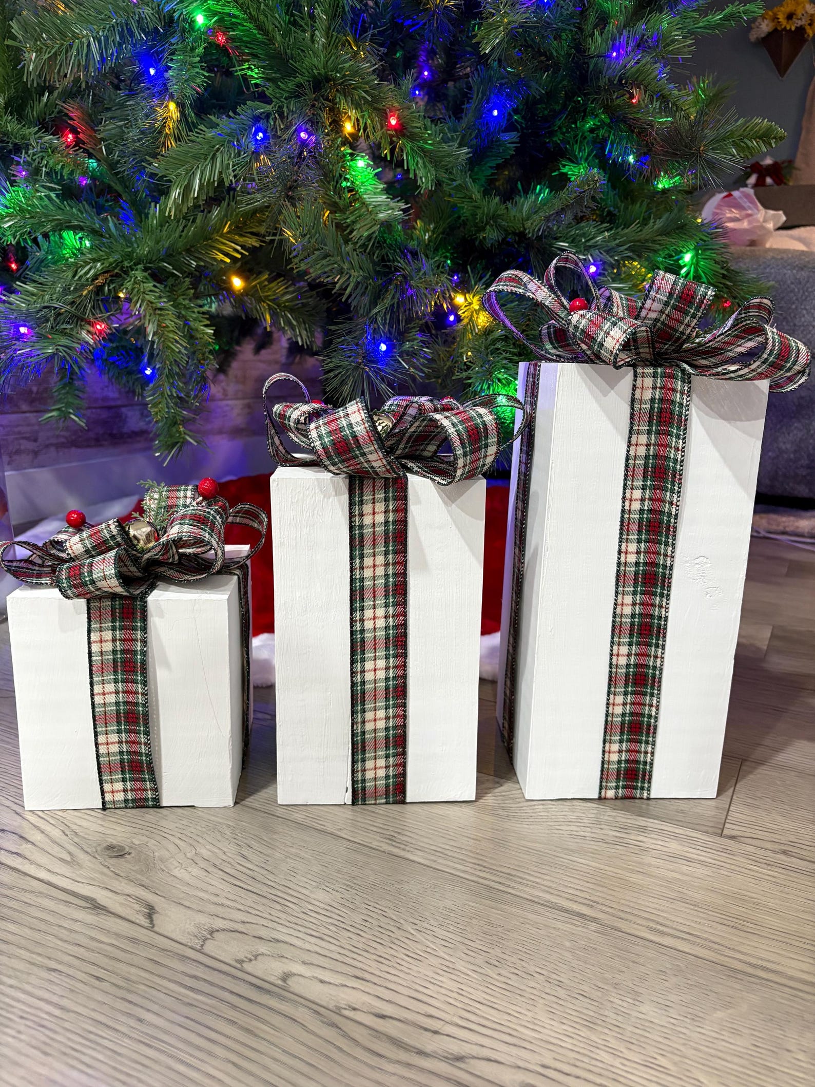 Wooden Christmas Presents Decor - Etsy