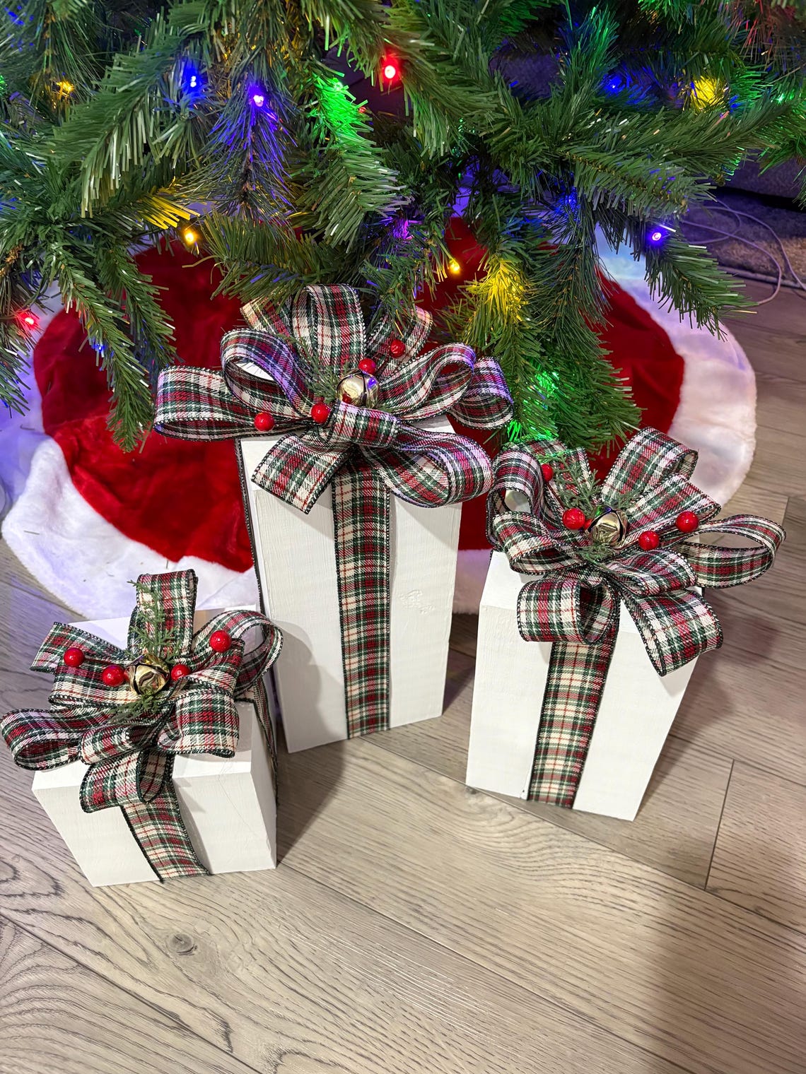 Wooden Christmas Presents Decor - Etsy