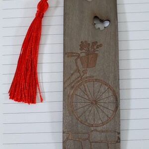 Wooden Bookmark Bicycle - Etsy
