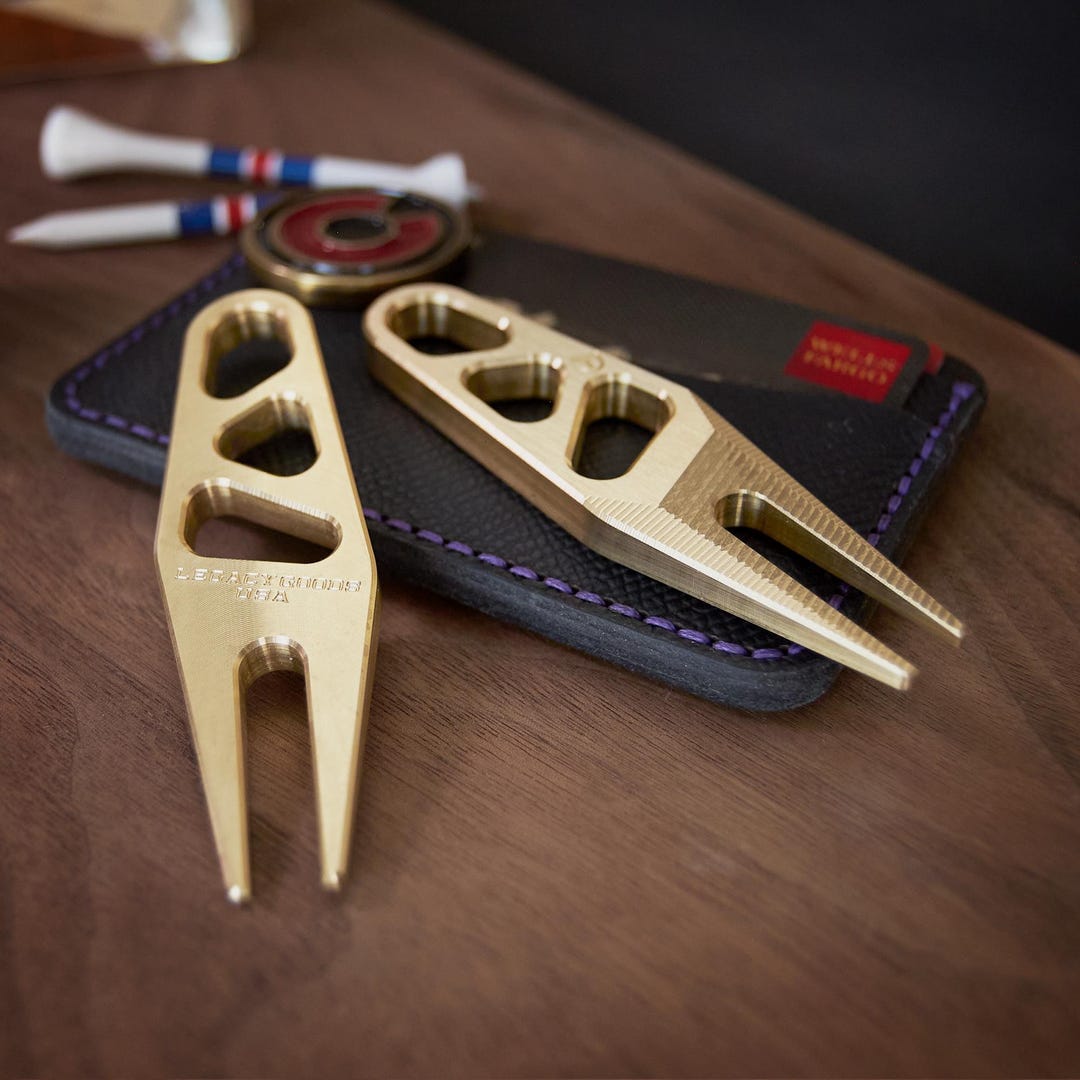 Milled Brass Golf Divot Tool: Handcrafted USA Design - Etsy