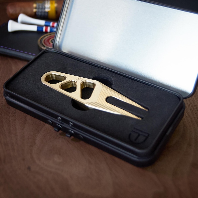 Milled Brass Golf Divot Tool: Handcrafted USA Design - Etsy