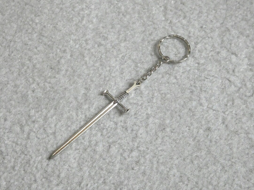 Sword Anduril Keyring / Fantasy Keyring / Metal Sword / Gothic Sword ...