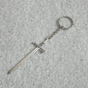 Sword Anduril Keyring / Fantasy Keyring / Metal Sword / Gothic Sword ...