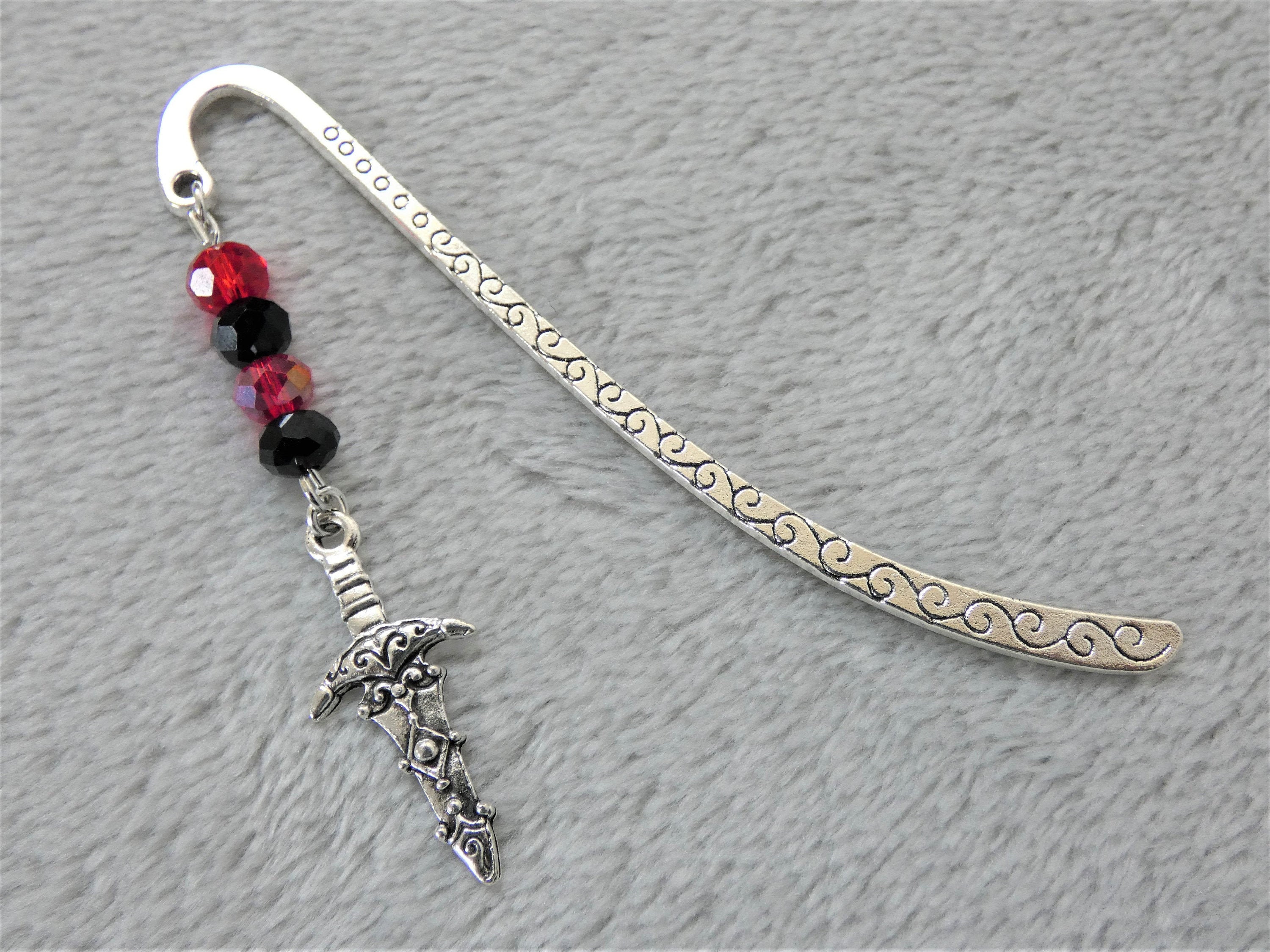 Red and Black Dagger Bookmark / Fantasy Bookmark for Booklover - Etsy UK