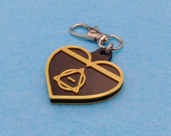 Theta Delta Coyote Wolf Therian Acrylic Keychain - Etsy