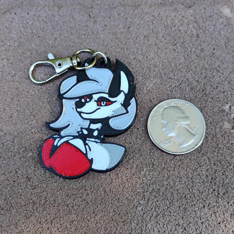 Loona Keychain: Helluva Boss Wolf Girl, 3D Printed PLA - Etsy
