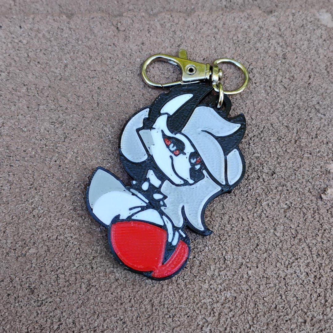 Loona Keychain: Helluva Boss Wolf Girl, 3D Printed PLA - Etsy