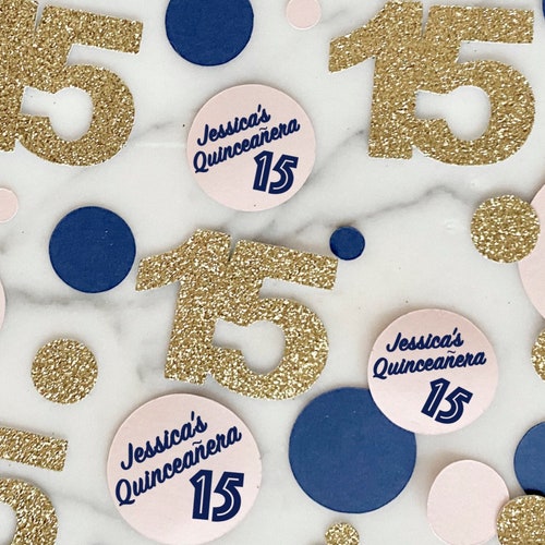 15th Birthday Party Confetti Quinceanera Personalized - Etsy