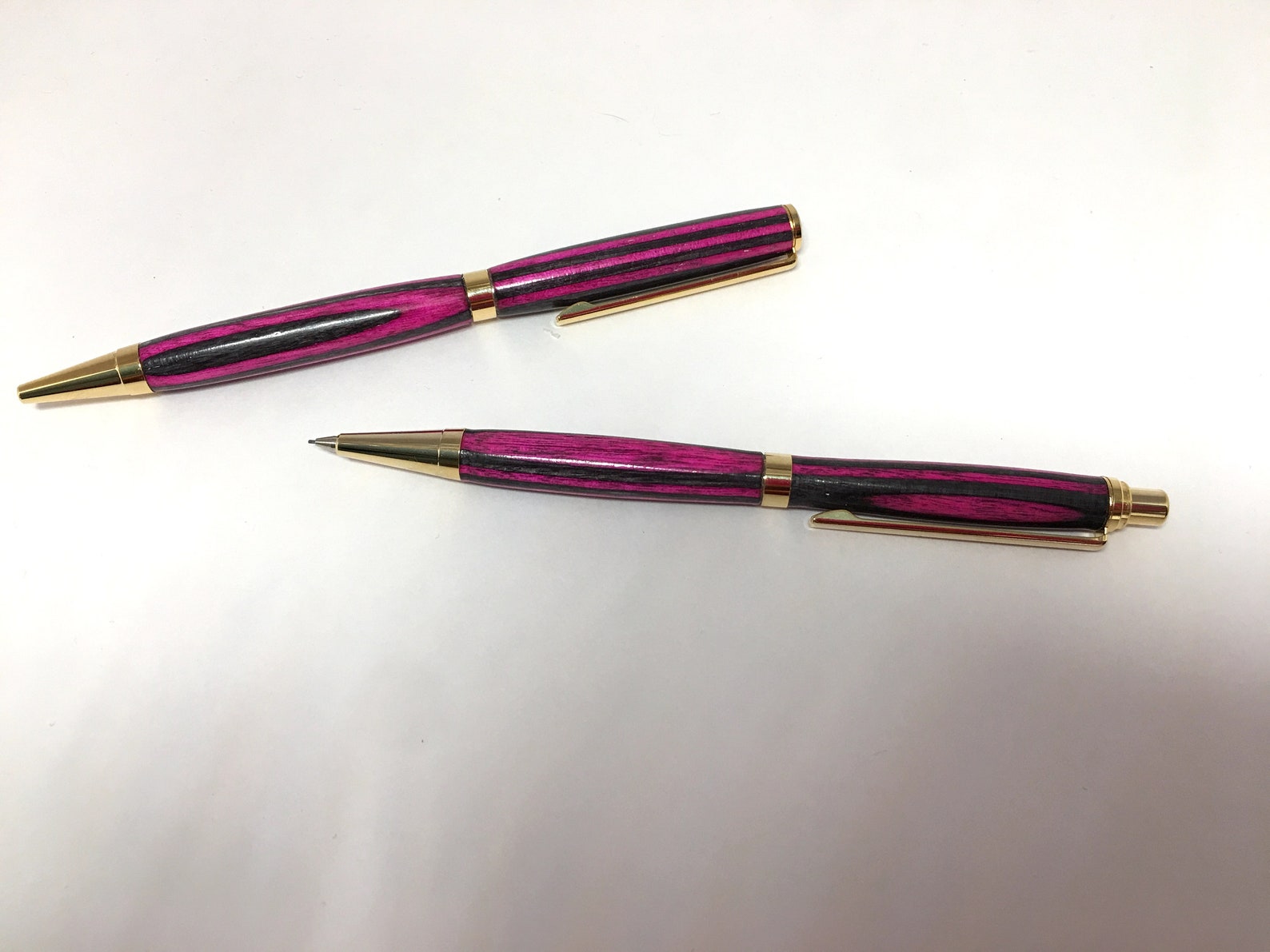 Handmade Pen and Pencil Set Ballpoint Ink Pen Handcrafted - Etsy