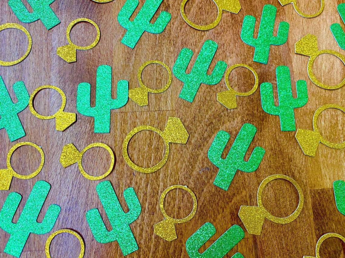 Cactus Bridal Shower Confetti, Final Fiesta Confetti, Scottsdale Before ...