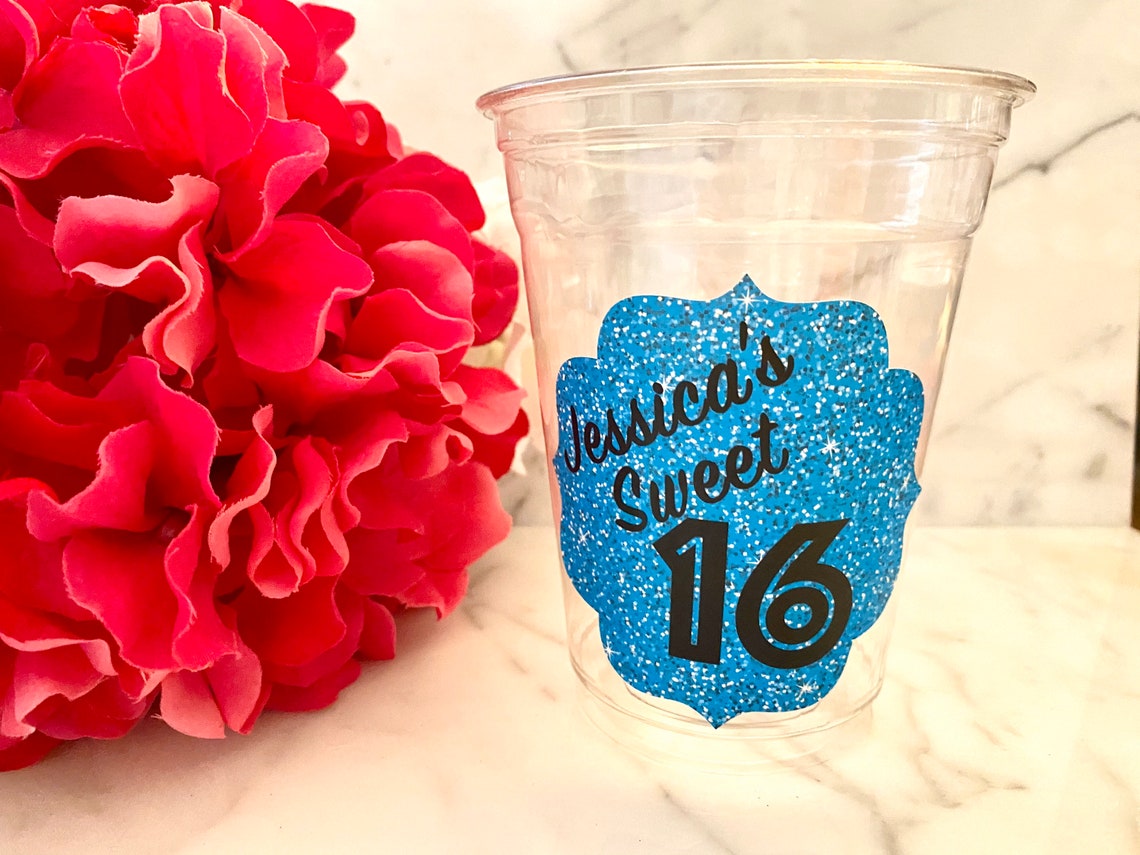 Sweet Sixteen Cups Sweet 16 Cups Sweet 16 Drinkware Sweet | Etsy