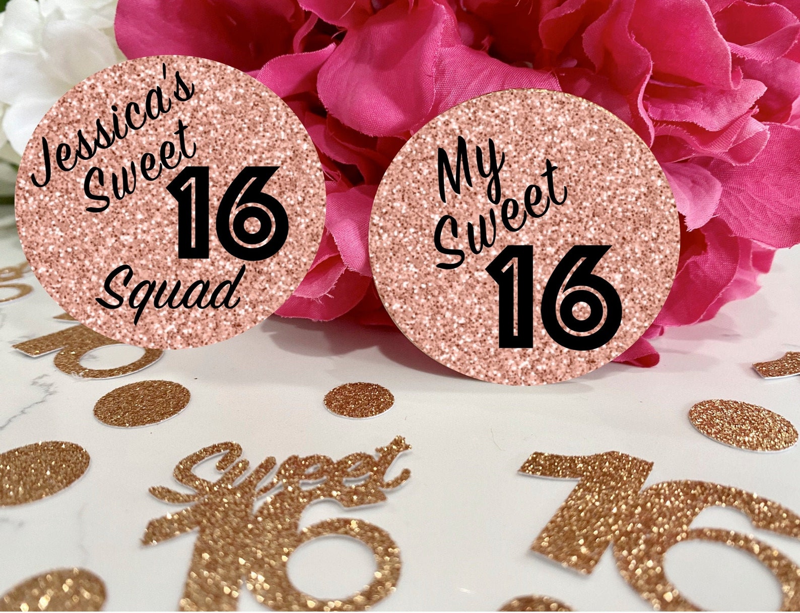 Sweet Sixteen Button Favor Sweet 16 Pin Sweet Sixteen Party | Etsy