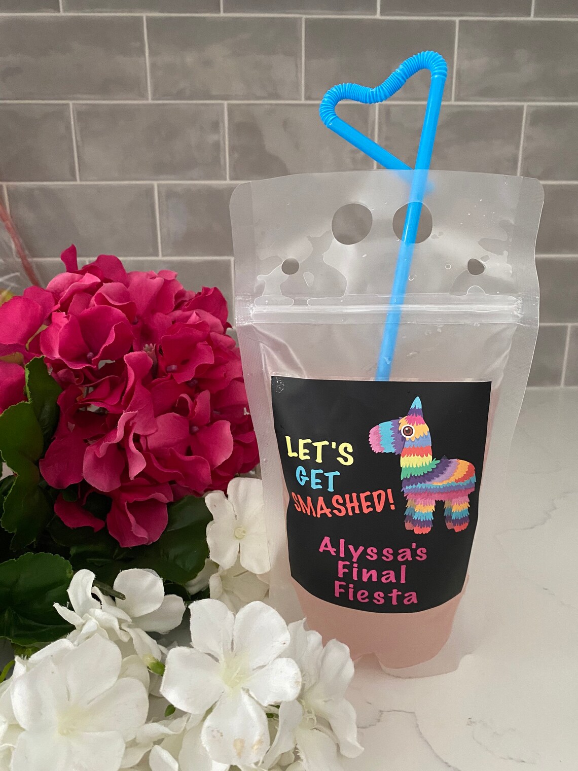 Final Fiesta Bachelorette Drink Pouches, Adult Drink Pouches, Let's Get ...