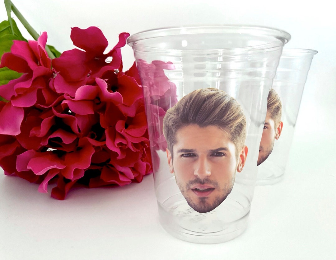 Bachelorette Party Face Cups, Groom Cups, Head on a Stick, Birthday ...