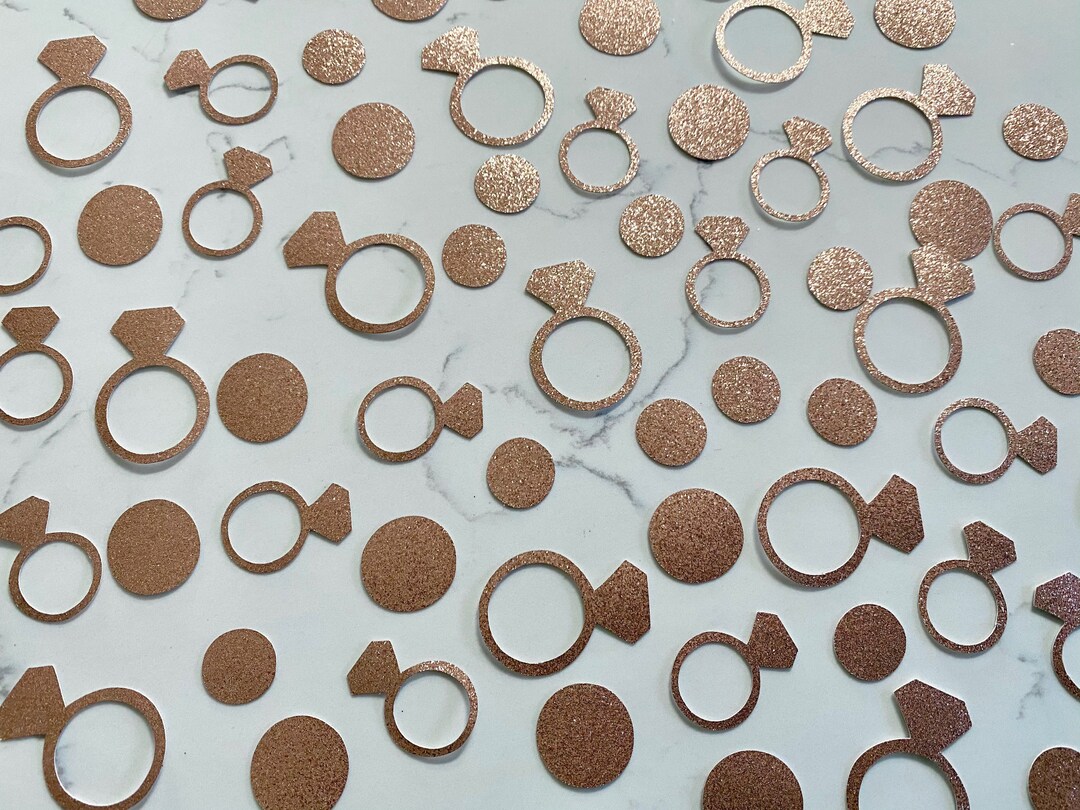 Ring Confetti, Bridal Shower Confetti, Bachelorette Party Confetti ...