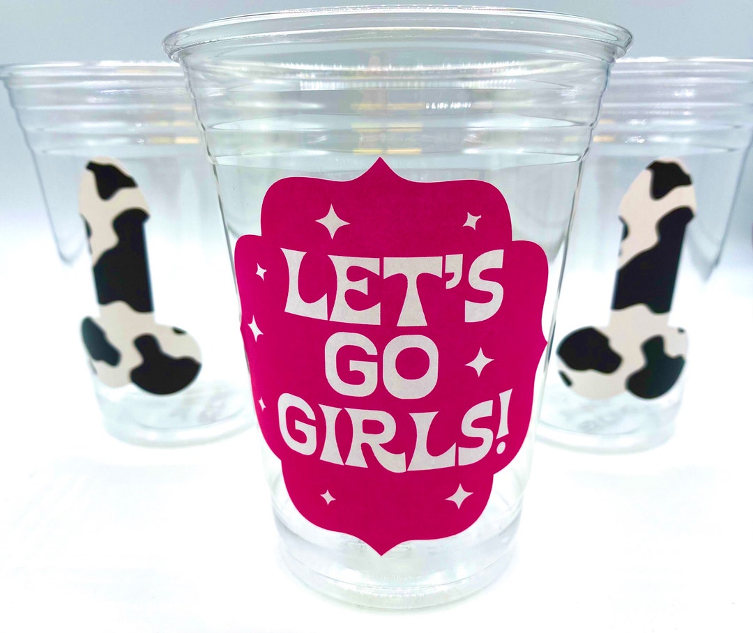 Disco Cowgirl Bachelorette Party Cups, Last Disco Decor, Let's Go Girls ...