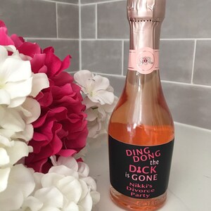 Divorce Mini Champagne Labels, Divorce Party Favor, Break up Party ...