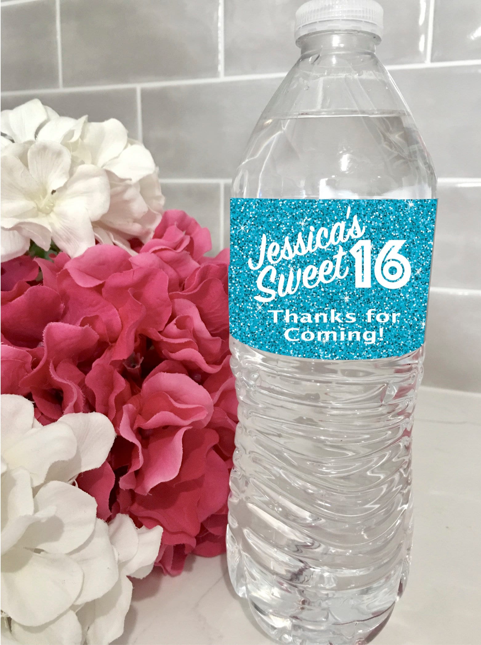 Sweet Sixteen Water Favor Label Sweet 16 Party Favor Sweet - Etsy