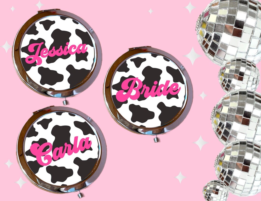 Personalized Disco Cowgirl Compacts, Bachelorette Party Favors, Last ...