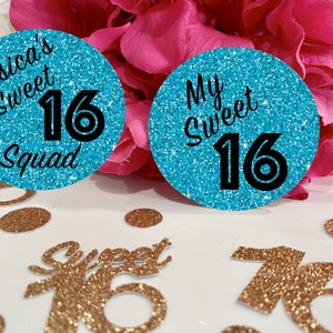 Sweet Sixteen Button Favor, Sweet 16 Pin, Sweet Sixteen Party Favor ...