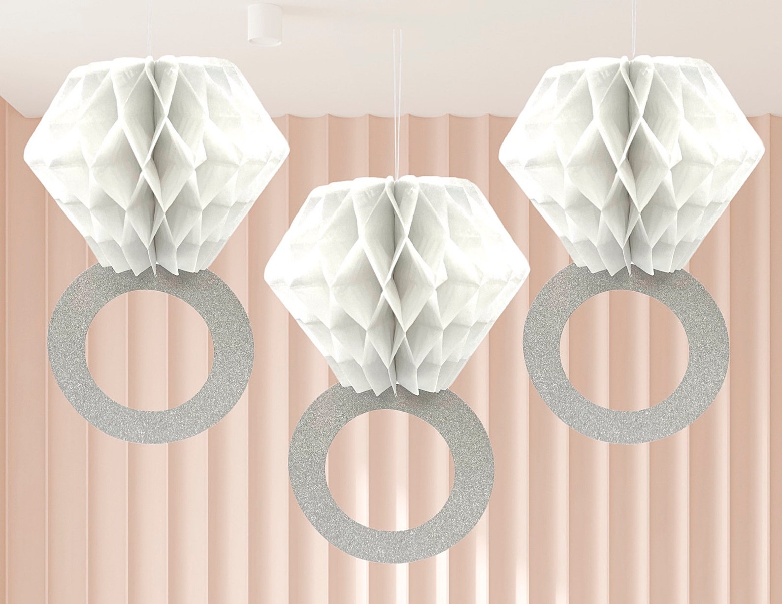 Engagement Ring Decorations, Engagement Party Decor, Bridal Shower ...