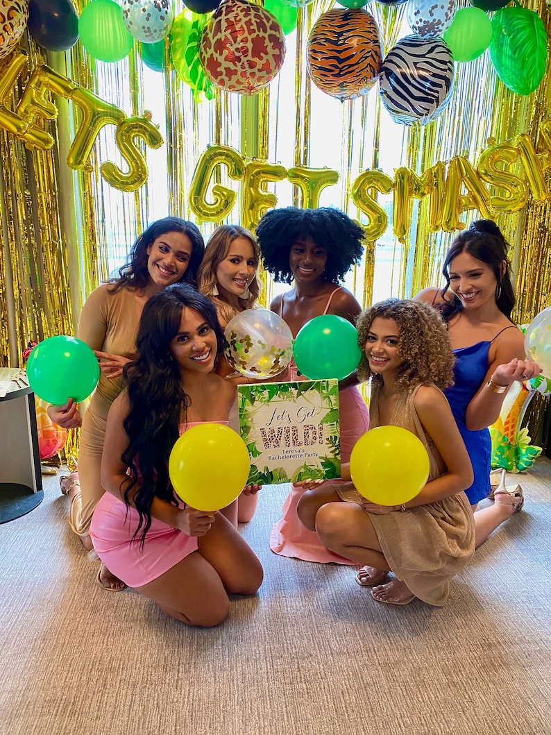 Let's Get Wild Bachelorette Party Welcome Sign Bridal - Etsy
