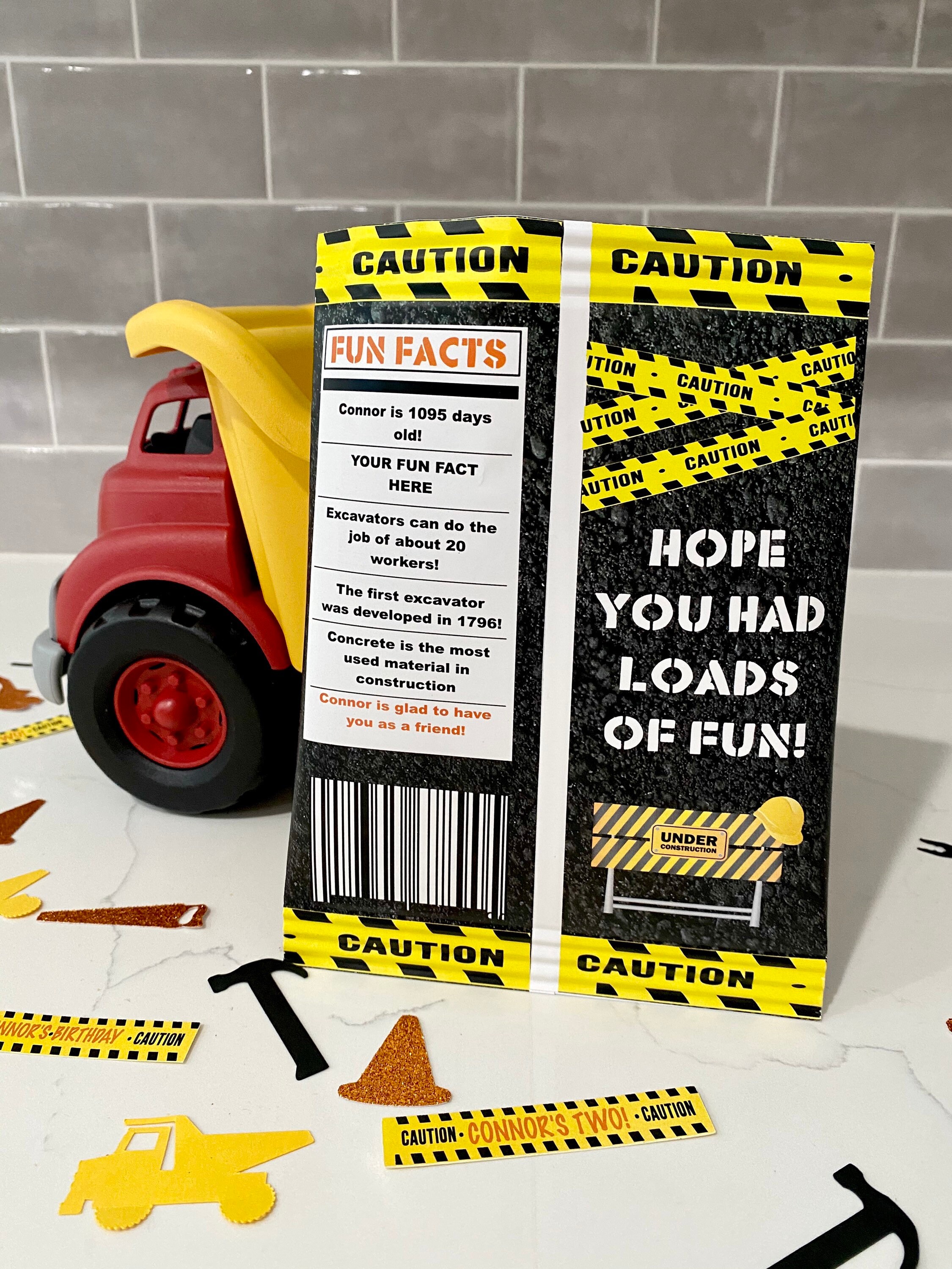 Construction Chip Bags, Construction Birthday Party Favor, Construction ...