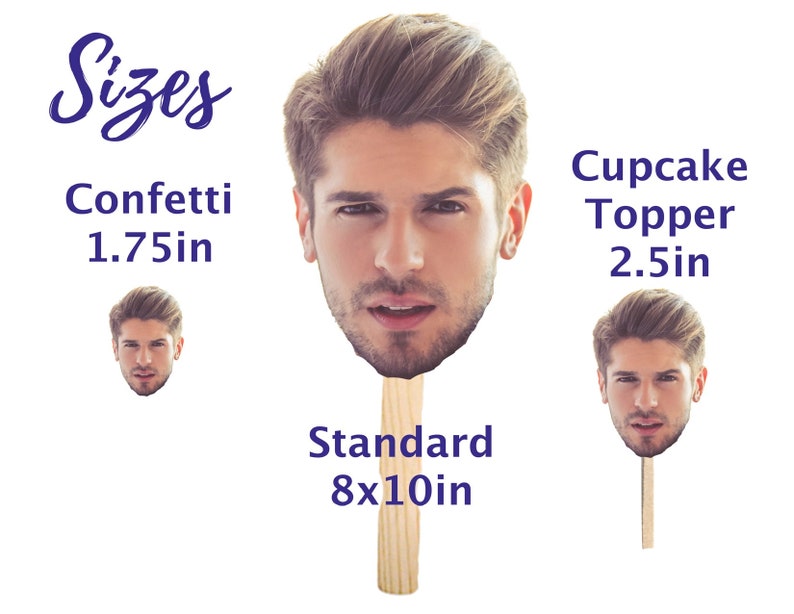 Bachelorette Party Head Cutouts Bachelorette Head on a Stick - Etsy