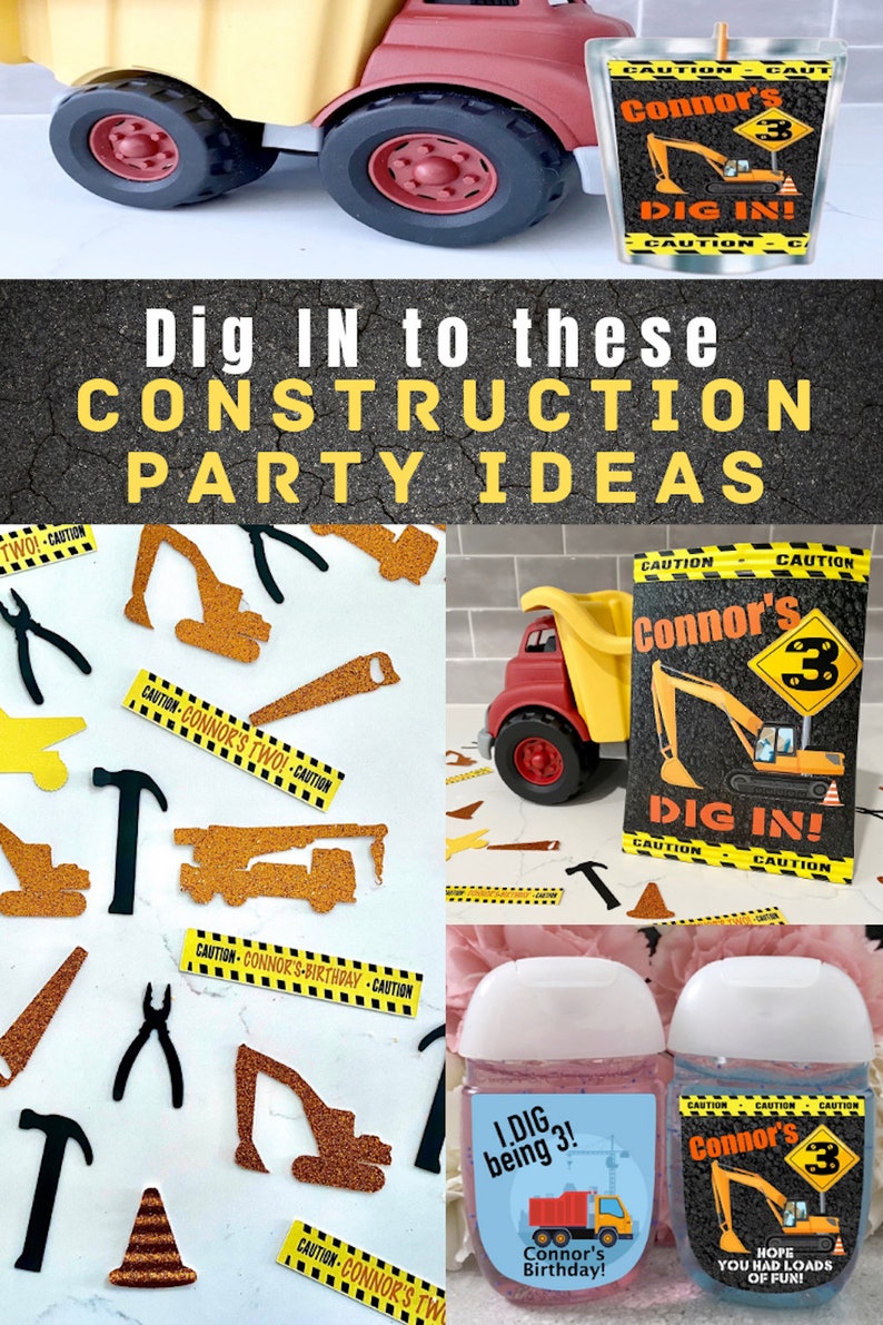 Construction Birthday Party Decorations Kit, Dump Truck Balloons ...