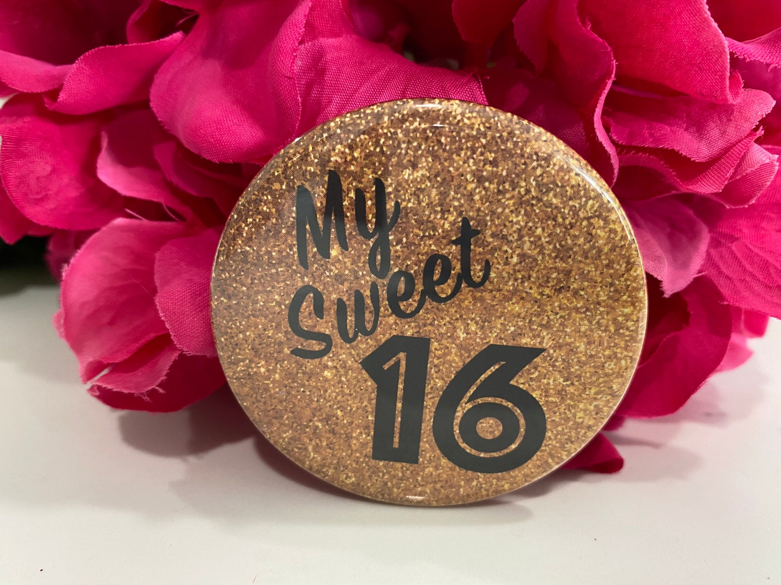 Sweet Sixteen Button Favor Sweet 16 Pin Sweet Sixteen Party | Etsy