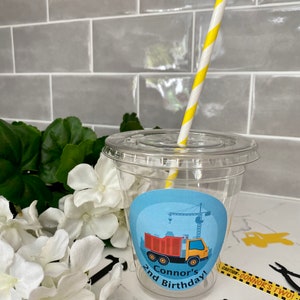 Construction Cups, Construction Birthday Party, Construction Party ...