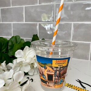 Construction Cups, Construction Birthday Party, Construction Party ...