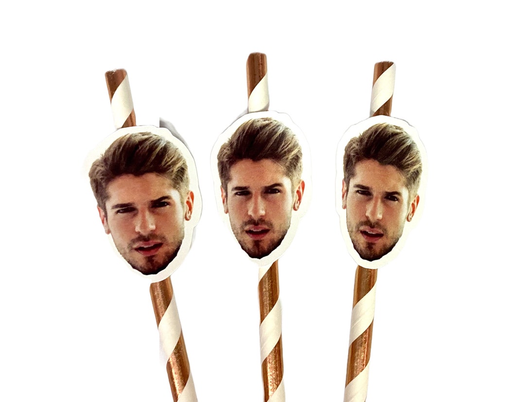 Bachelorette Party Head Straws, Face Straws, Bachelorette Head on a ...