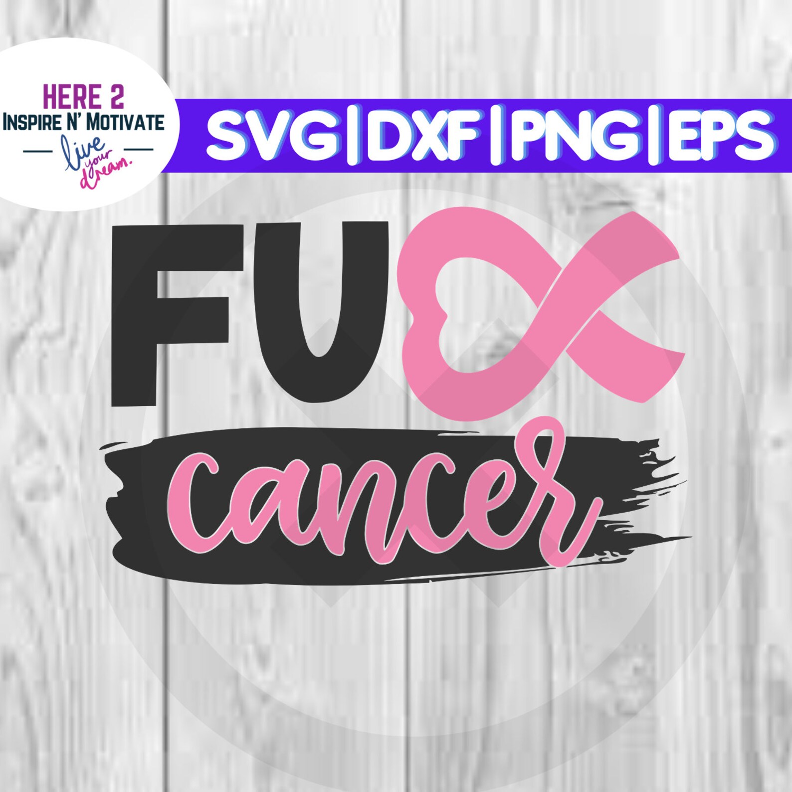 F Cancer Svg Dxf Png Eps Files for Cutting Machines Cameo - Etsy
