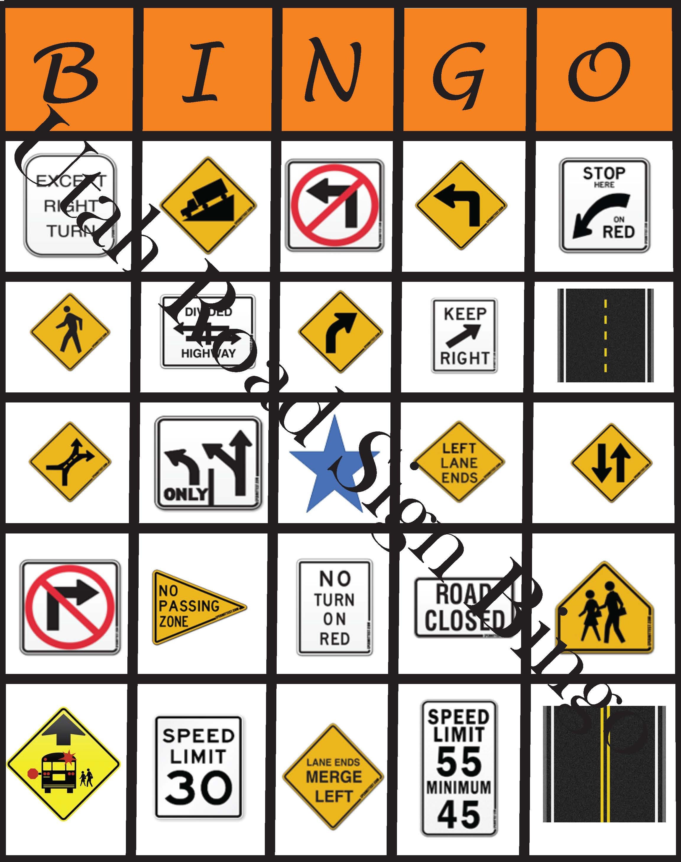 Utah Road Sign Bingo Download - Etsy