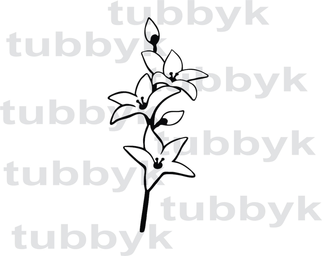 Flowers SVG, Stem SVG, Plant SVG, Svg File, Cut File, Cutting File ...