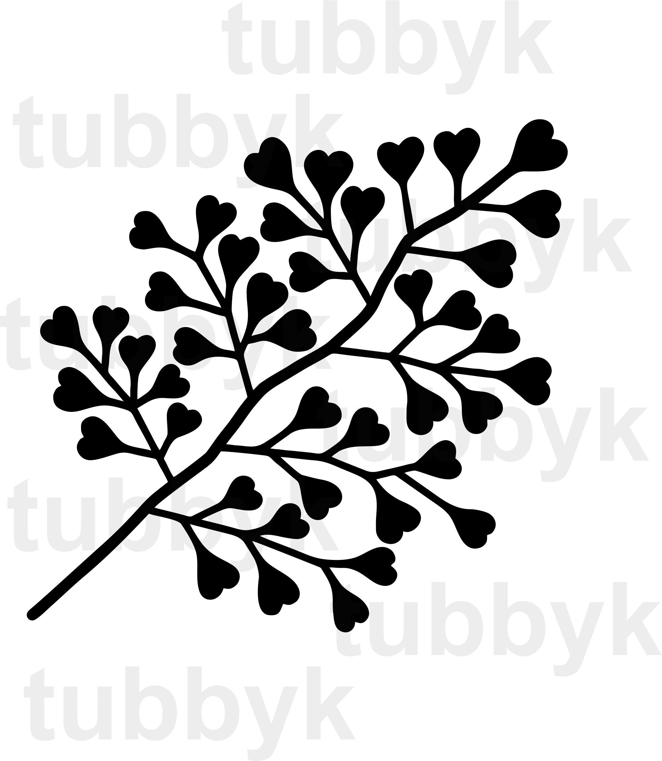 Cuori SVG, File SVG, Branch SVG, svg, Silhouette, Cricut, Cut File ...