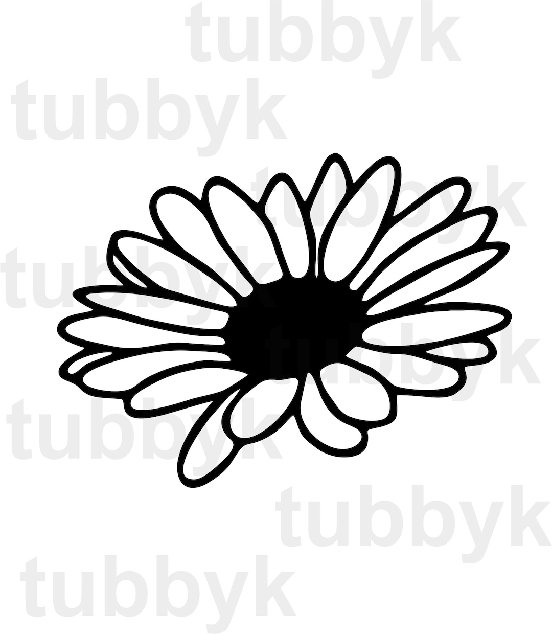 Daisy SVG, SVG File, Flower SVG, Silhouette, Cricut, Cut File, Clip Art ...