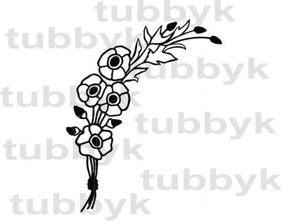 Blume SVG Blumenstrauß SVG Blumen SVG Svg-Datei schneiden | Etsy