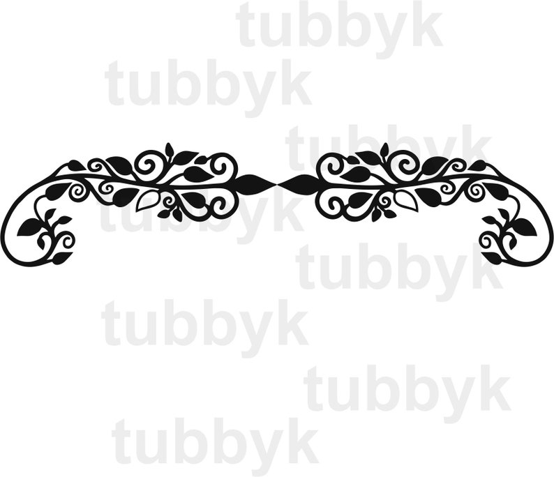 Swirl SVG, Border SVG, Vine SVG, Svg File, Cut File, Leaf Svg ...