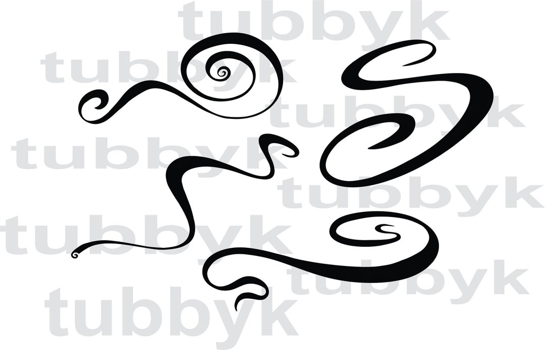 Swirls SVG, Bundle SVG, Flourish SVG, Svg File, Squiggle Svg, Lines Svg ...