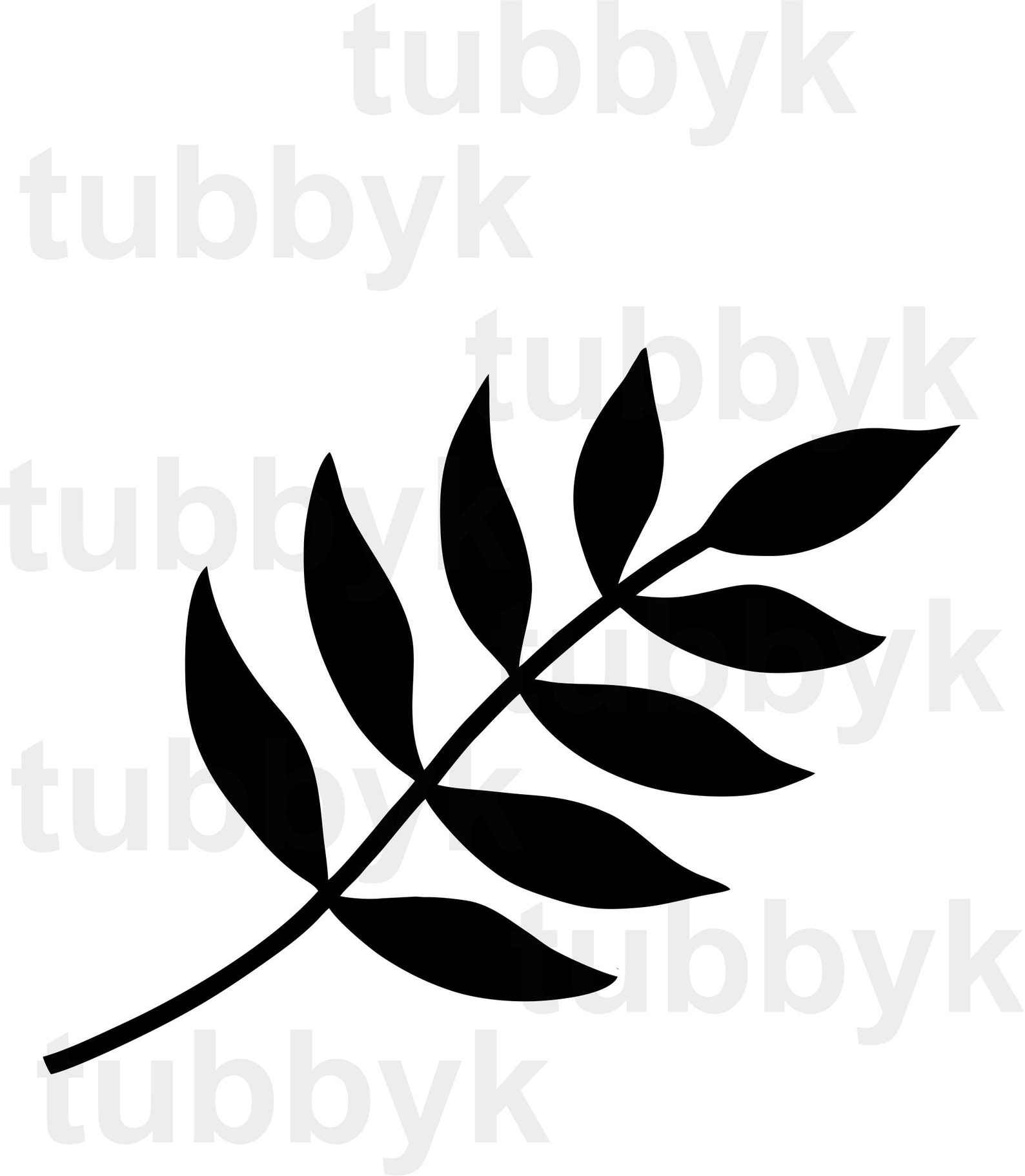 Hoja SVG, SVG archivo, SVG, hojas svg, planta svg, silueta, cricut ...