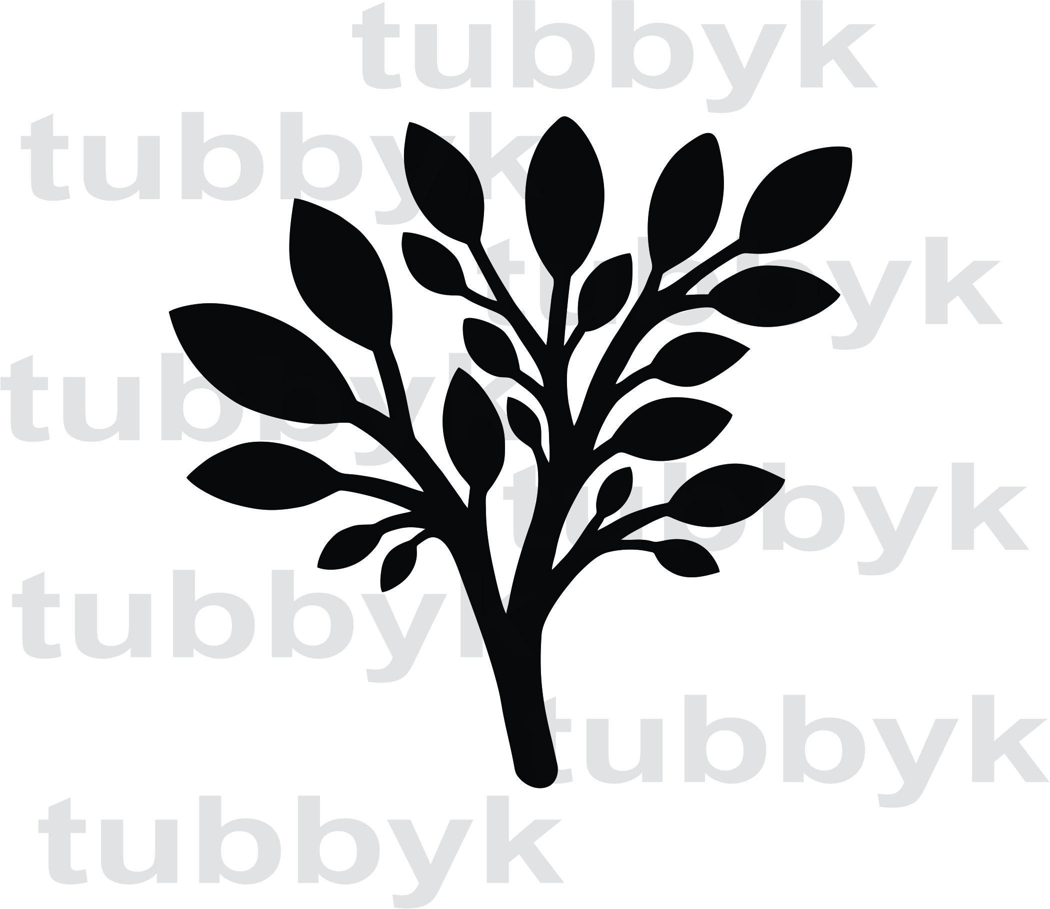 Branch SVG SVG File Plant SVG Silhouette Cricut Decal - Etsy