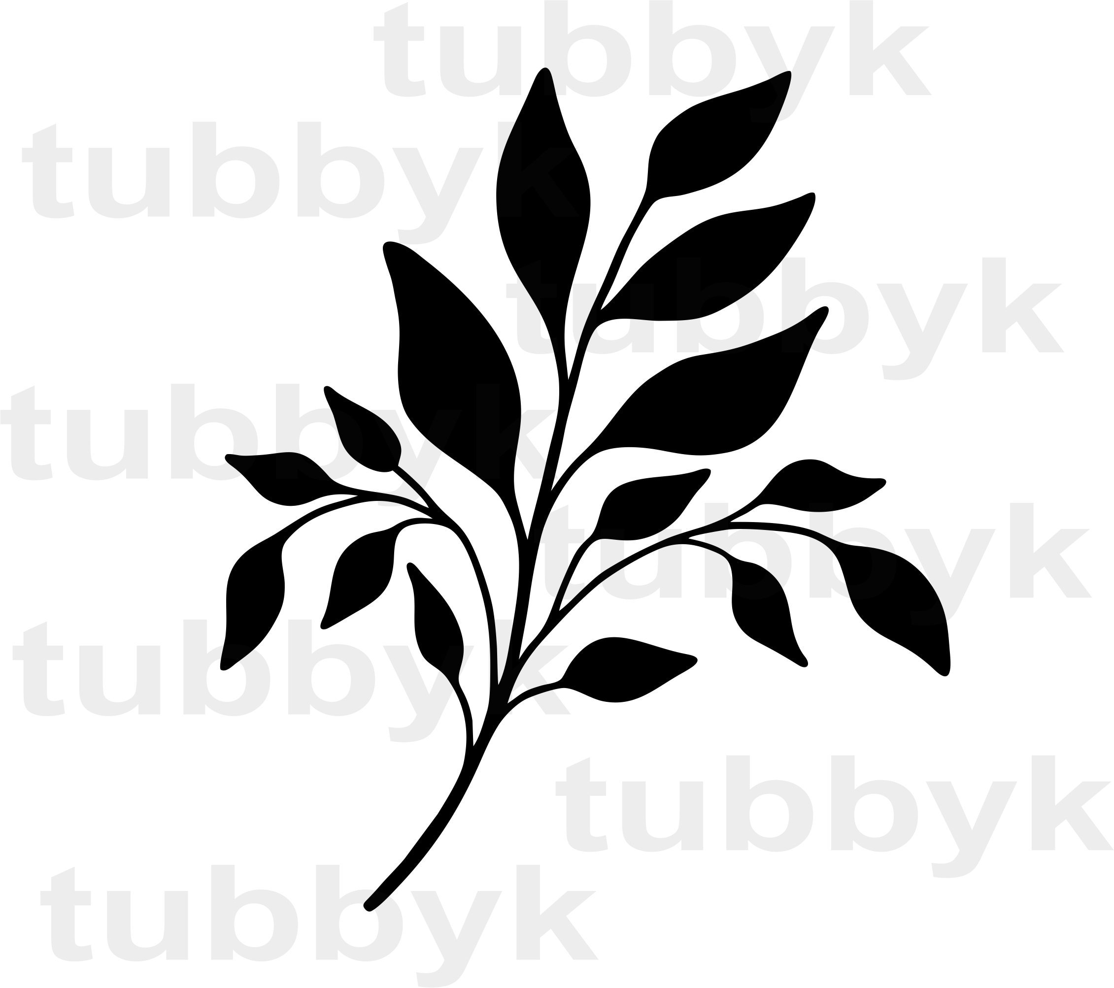 Hojas SVG, Rama SVG, Archivo SVG, Hoja svg, Silueta, Cricut, Cortar ...