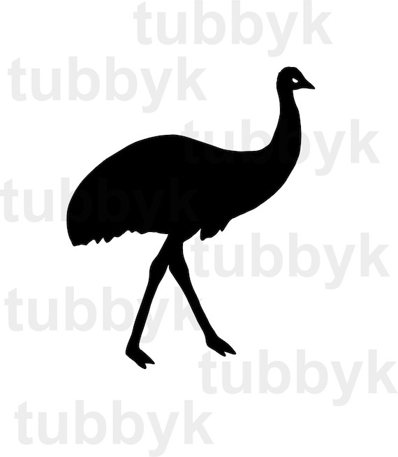 Emu SVG SVG File Silhouette Cricut Cut File SVG - Etsy