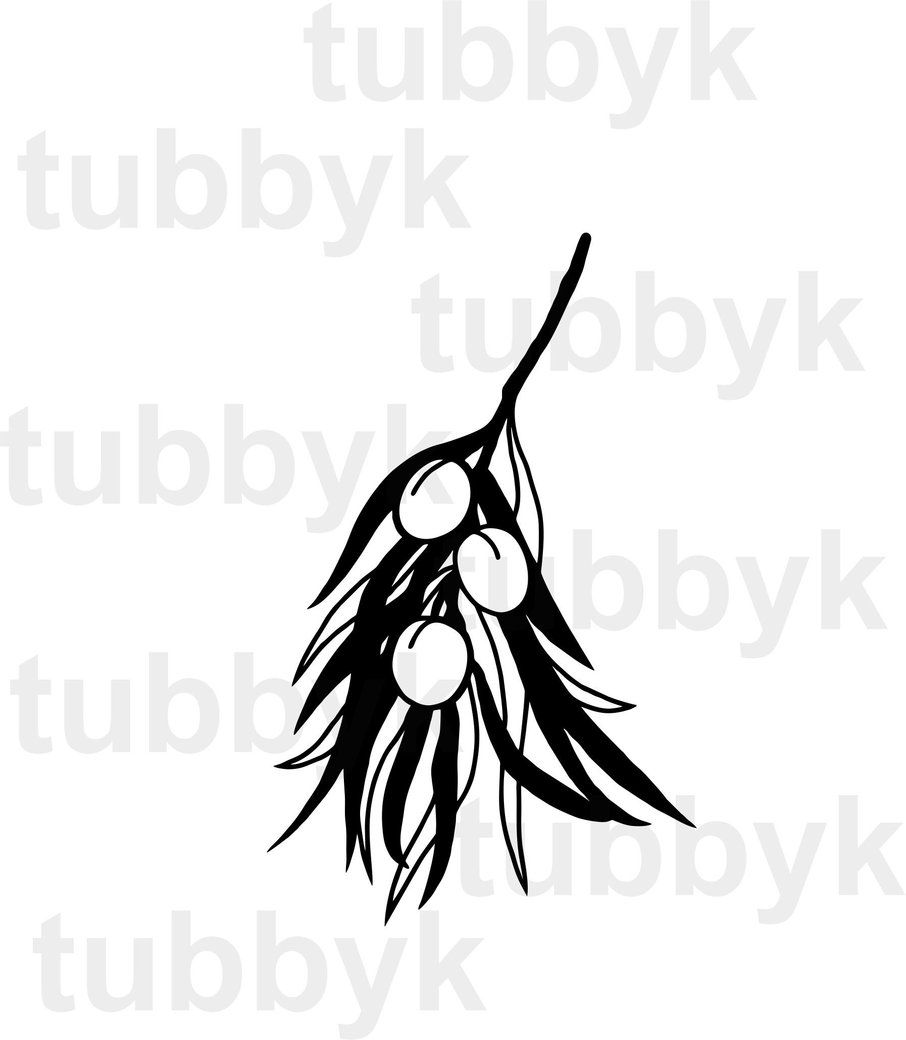 Leaves SVG, Berries SVG, Branch SVG, Silhouette, Cricut, Cut File ...