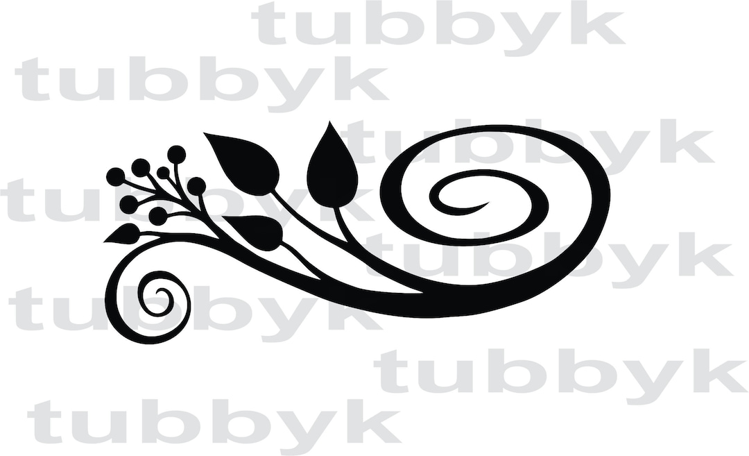 Vine SVG, SVG File, Leaves SVG, Swirl Svg, Cut File, Cutting File, Clip ...