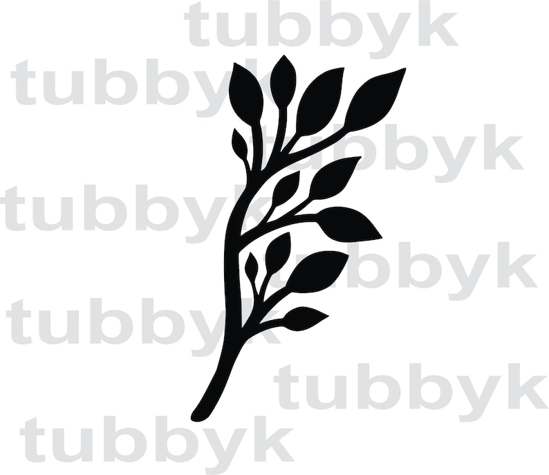 Branch SVG, SVG File, Plant SVG, Botanical Svg, Cut File, Cutting File ...