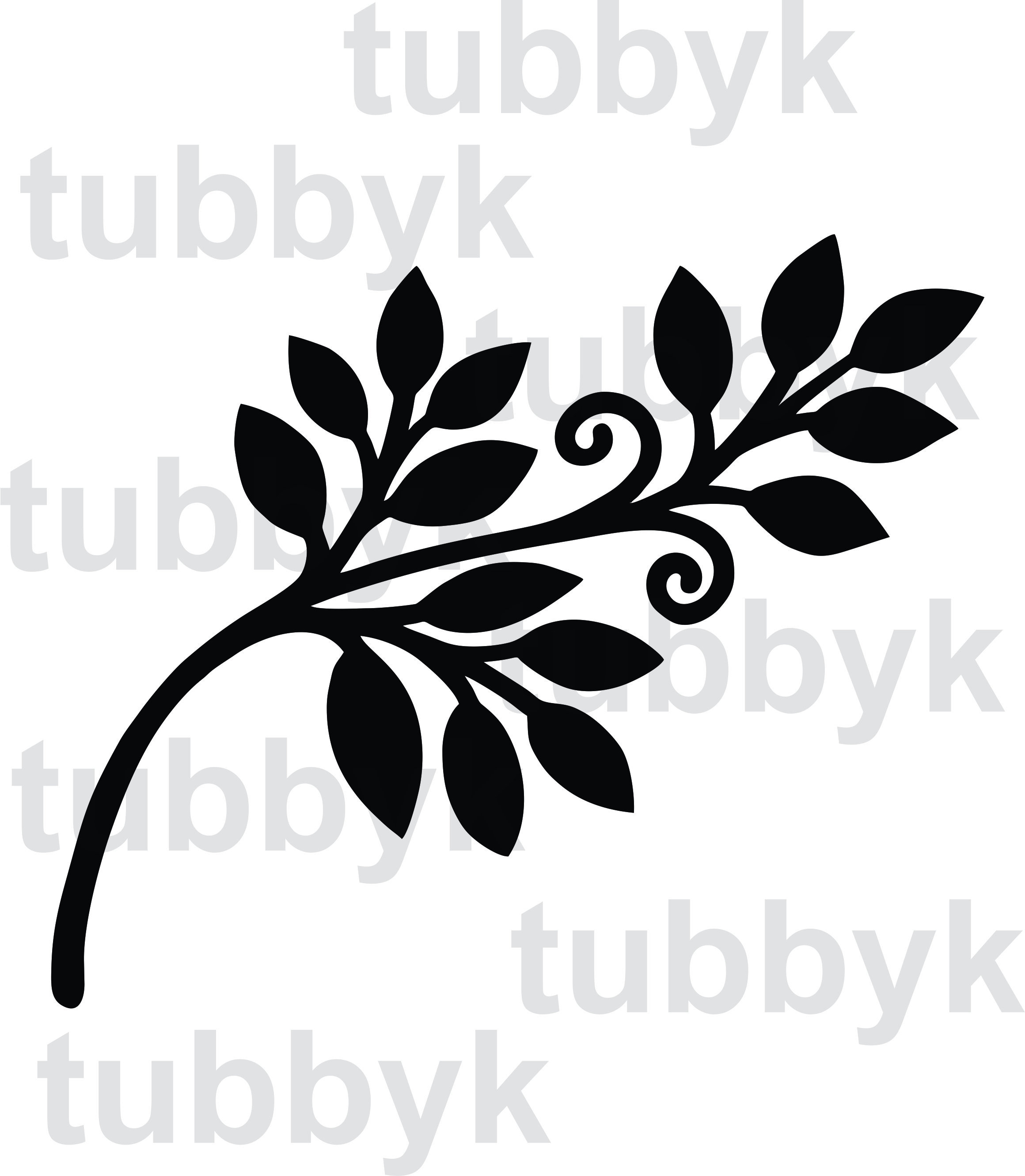 Leaves SVG, Berries SVG, Branch SVG, Silhouette, Cricut, Cut File ...