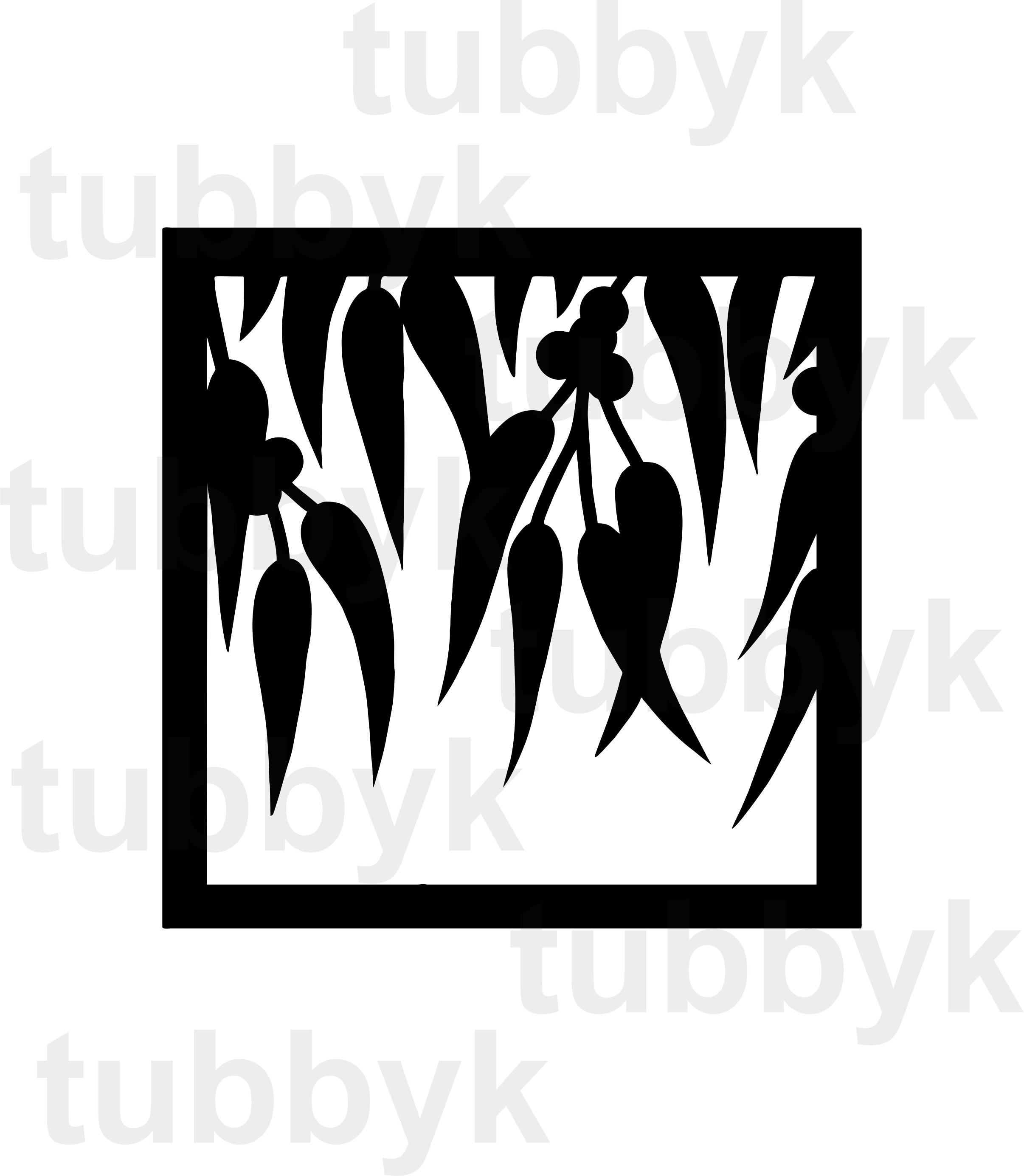 Gumleaves Frame SVG Aussie Australia Bordereucalyptus Leaves Shaker ...